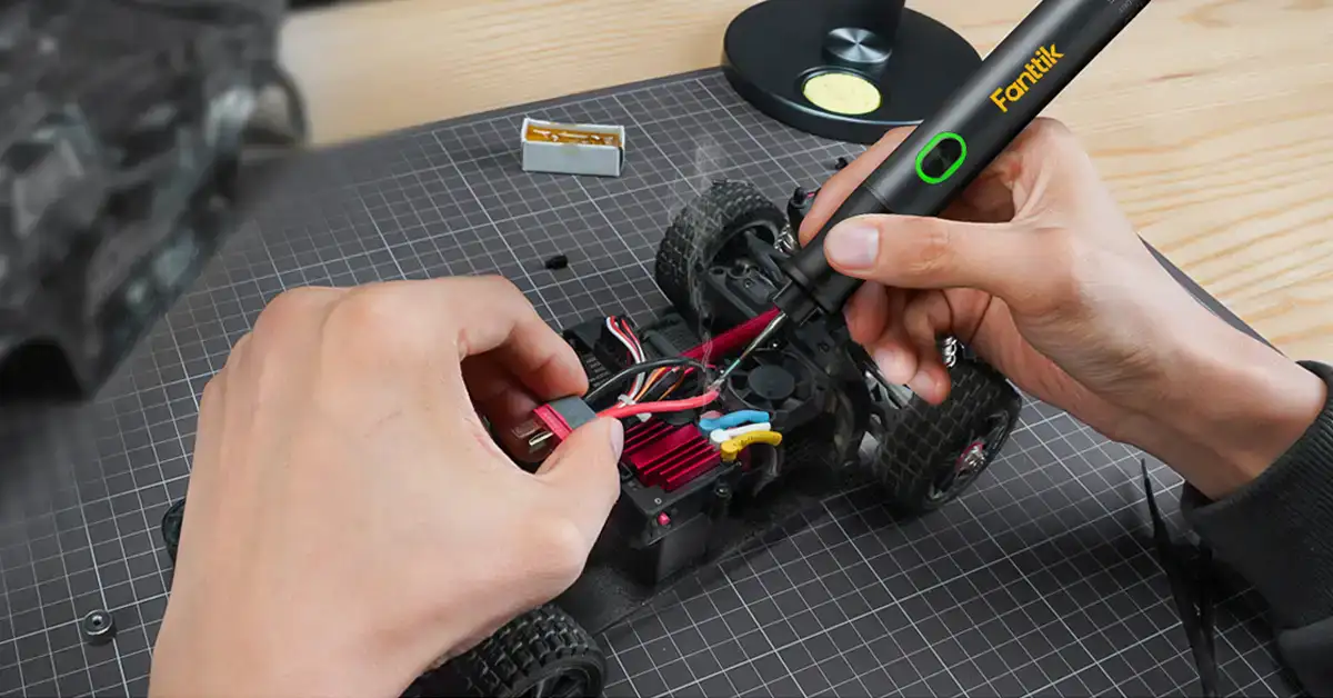 How to Use a Soldering Iron (Without Burning Parts)