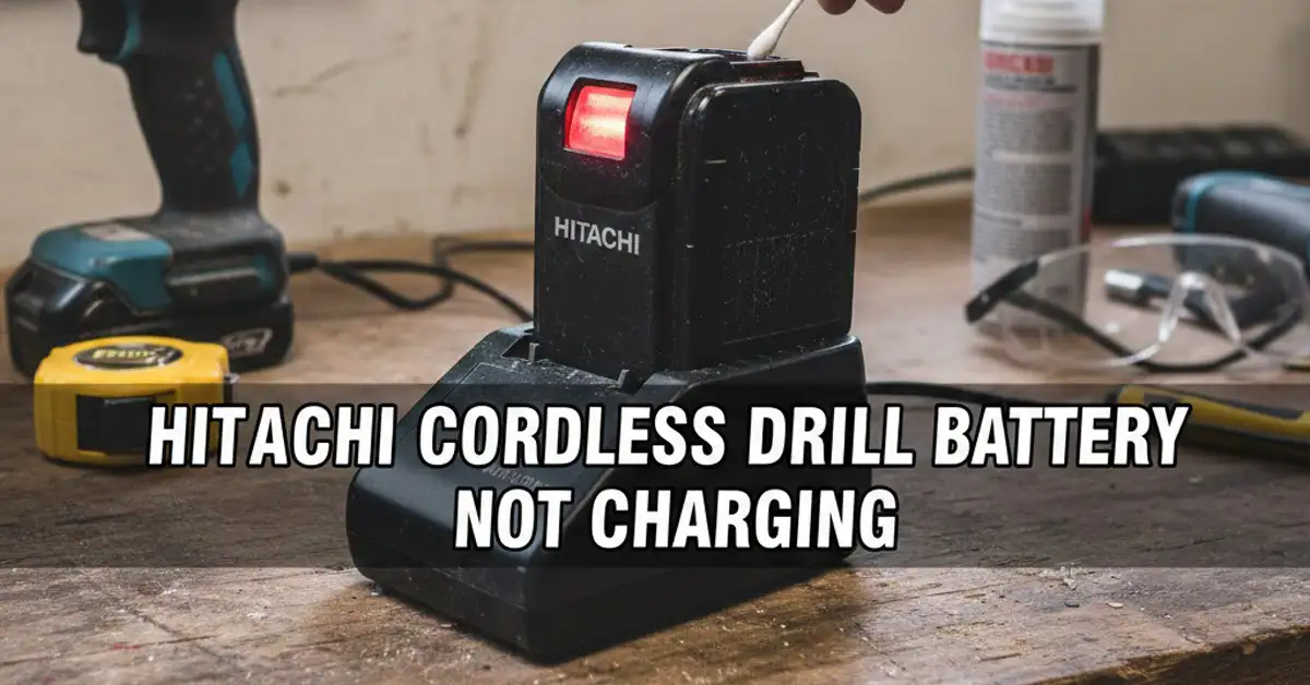 Fast Hitachi cordless drill battery not charging