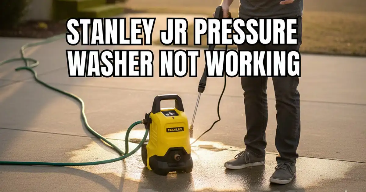 My Stanley Jr Pressure Washer Is Not Working: How I Fixed It